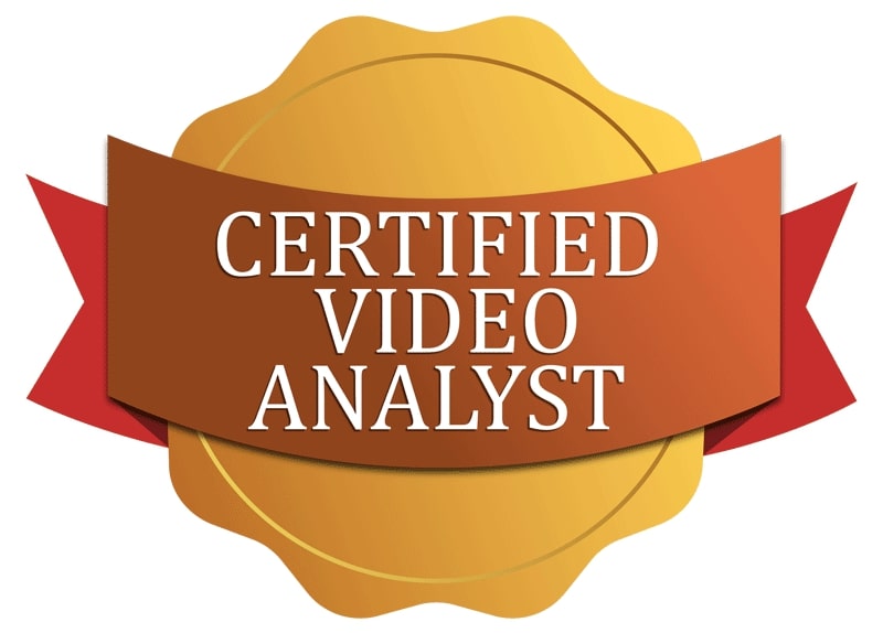 Video analysis education - Certified Once Professional Video Analyst.