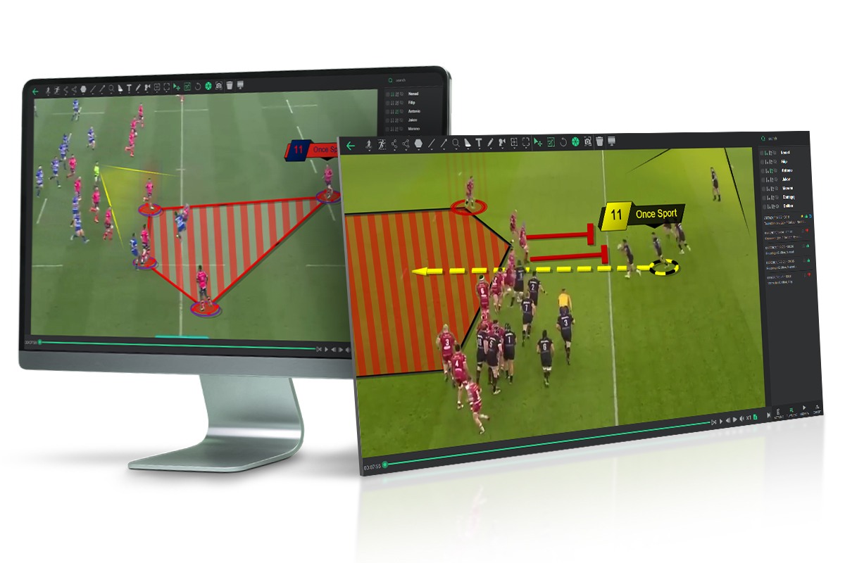 Rugby video analysis with Once Sport Analyser